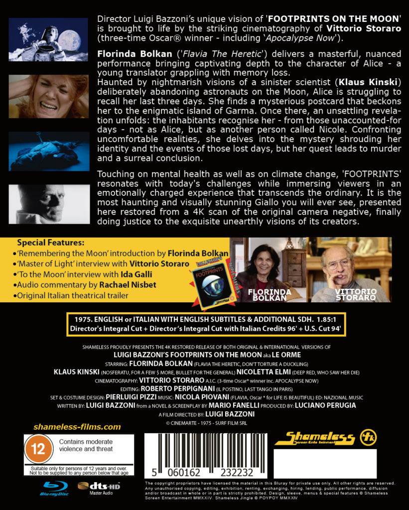 Footprints on the Moon Blu-Ray - Shameless Films